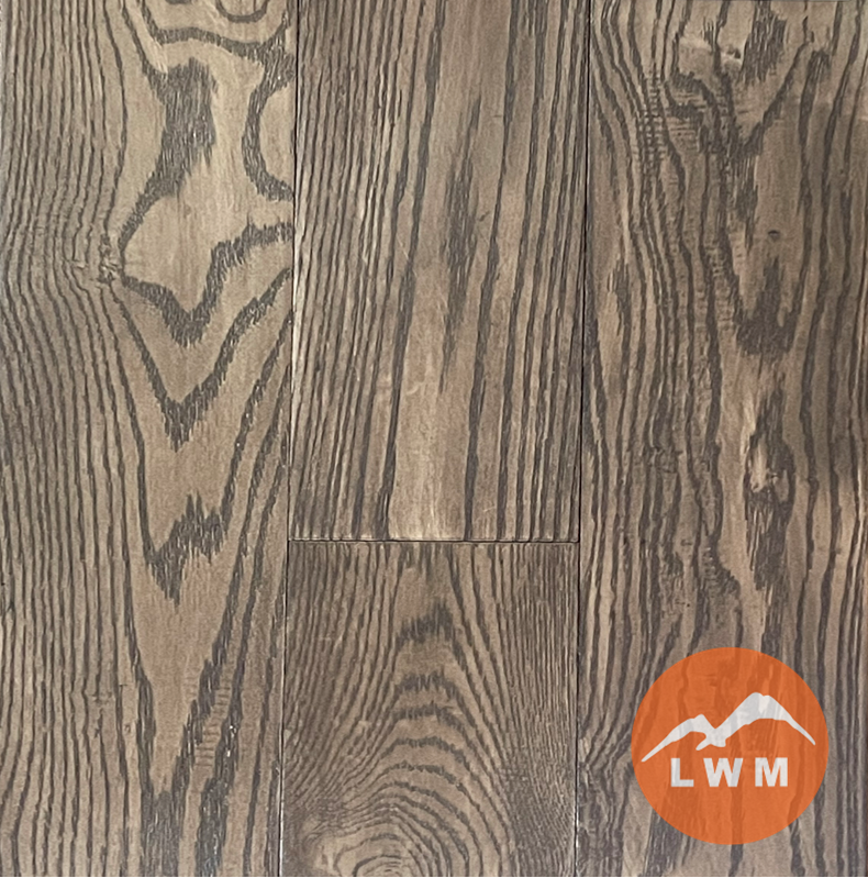 SOLID HAND-SCRAPED OAK - SMOKED PARCHMENT - 3/4" x 4-15/16" - CLASSIC ...